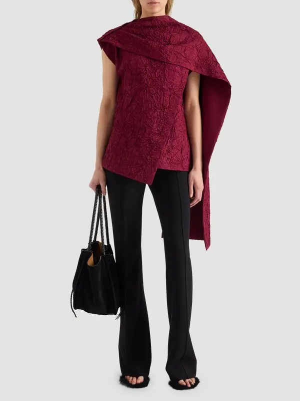 Proenza Schouler Lina Crushed Silk Top