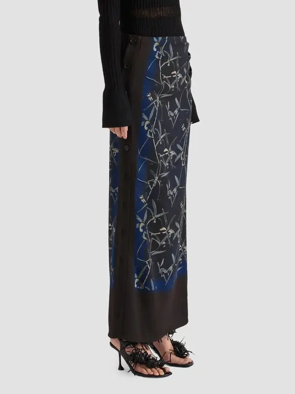 Proenza Schouler Anais Printed Maxi Skirt
