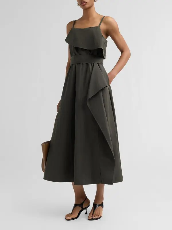Proenza Schouler White Label Reign Cotton-blend Midi Dress