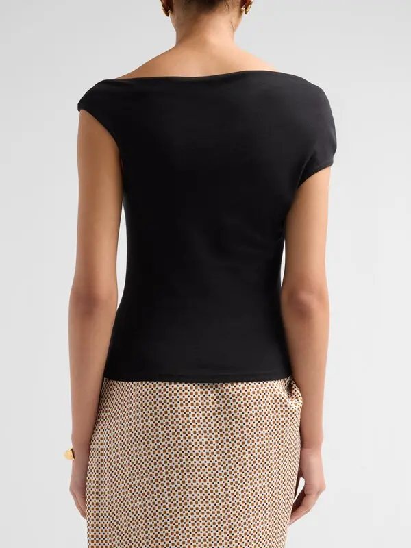 A.L.C. Cece Asymmetric Jersey T-shirt