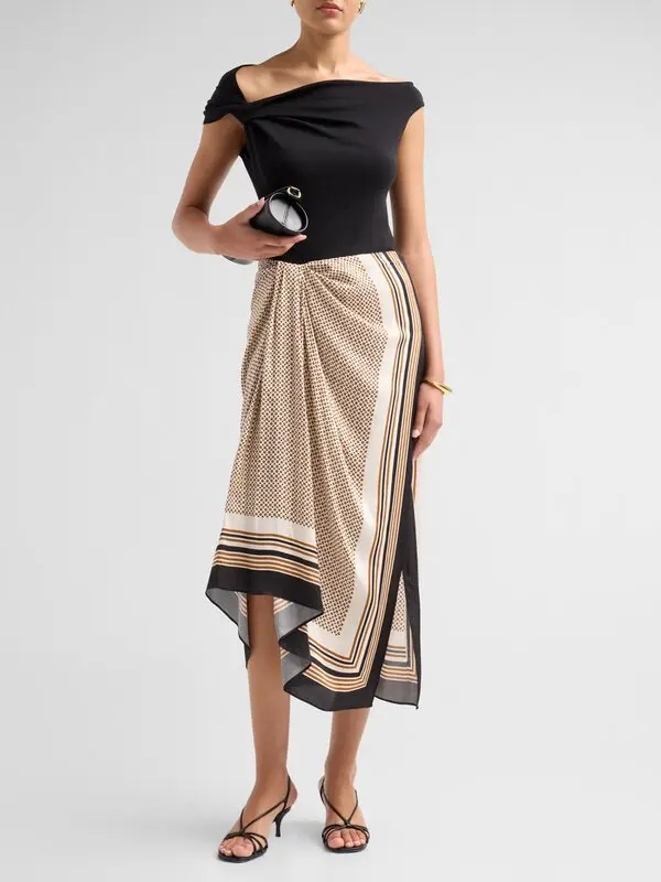 A.L.C. Cece Asymmetric Jersey T-shirt