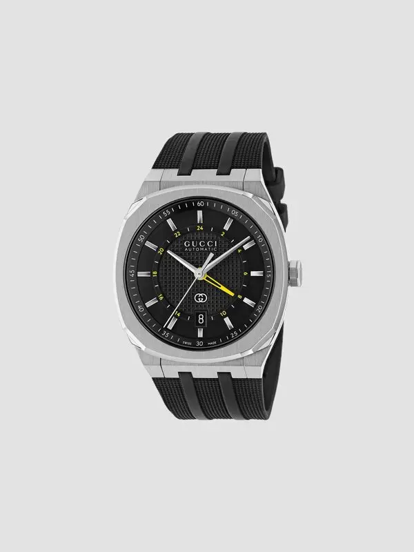 Gucci 25h Stainless Steel-rubber Watch