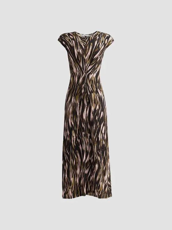 Proenza Schouler White Label Miranda Printed Jersey Midi Dress - Willow Multi