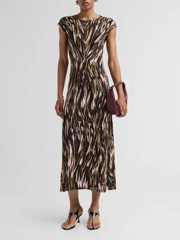 Proenza Schouler White Label Miranda Printed Jersey Midi Dress