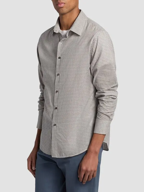 Vince Condor Plaid Cotton Shirt