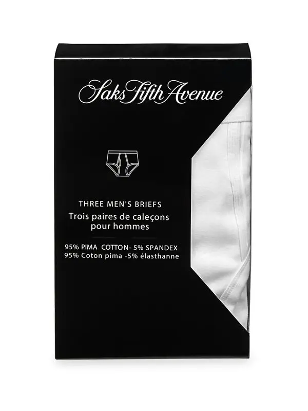 SAKS FIFTH AVENUE Collection 3-pack Boxer Briefs - White