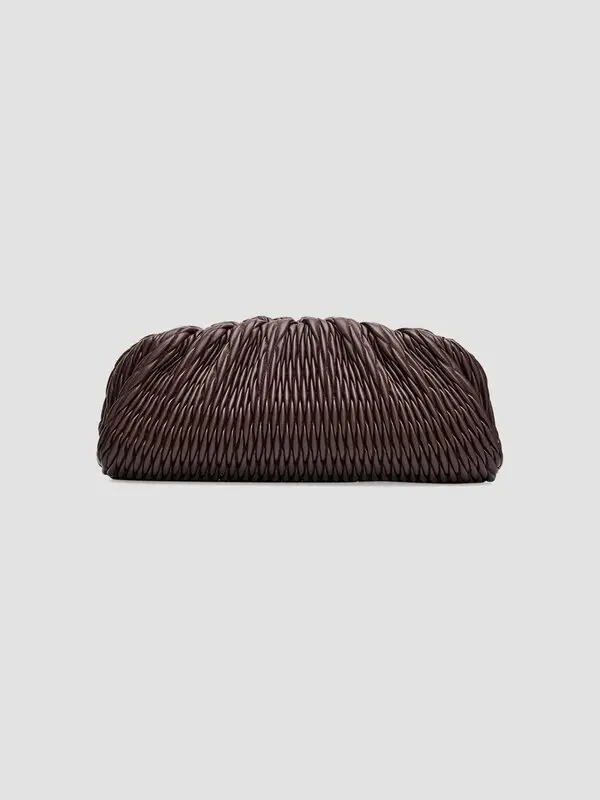 A.L.C. Faye Faux-leather Clutch - Ganache