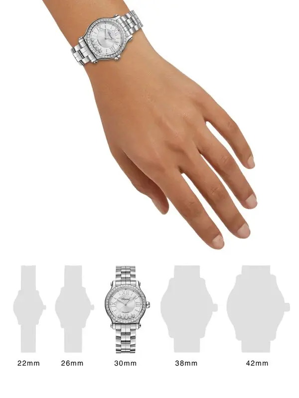 Chopard Happy Sport Stainless Steel & Diamond Bracelet Watch