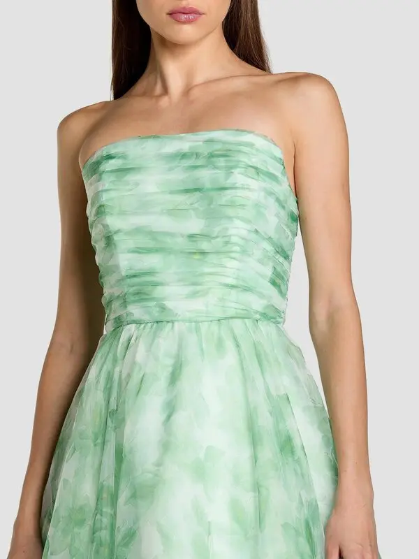 Mac Duggal Prom Floral Chiffon Gown - Sage Multi