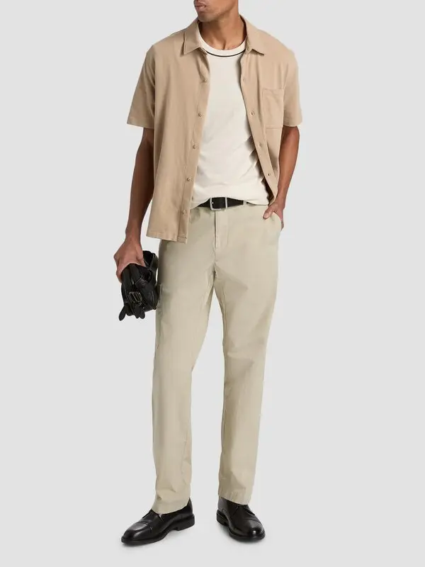 Vince Cotton Button-front Shirt - Pecan