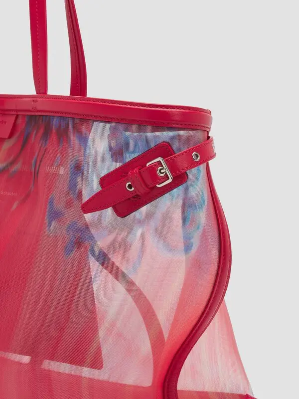 Proenza Schouler Days Mesh Carryall Tote Bag - Flame Multi