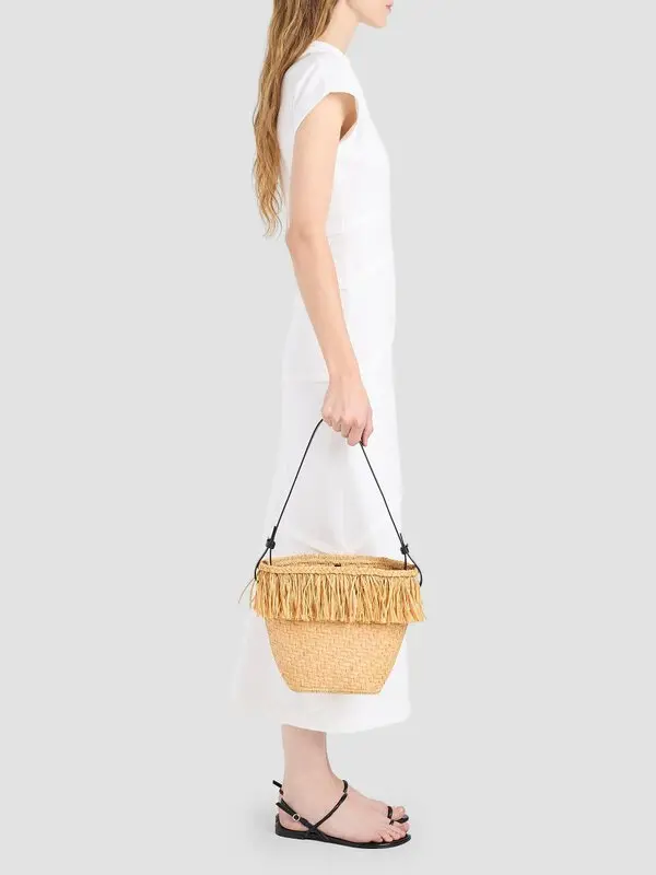 Proenza Schouler Small Fringe Raffia Bucket Bag