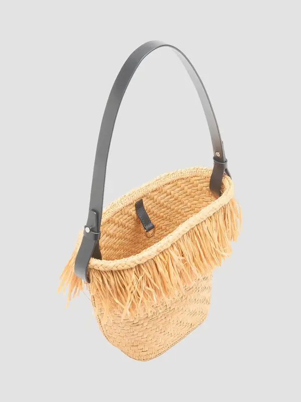 Proenza Schouler Small Fringe Raffia Bucket Bag