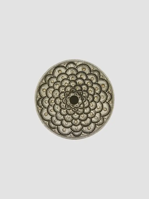 TIZO Crystal Enameled Coaster - Silver Black