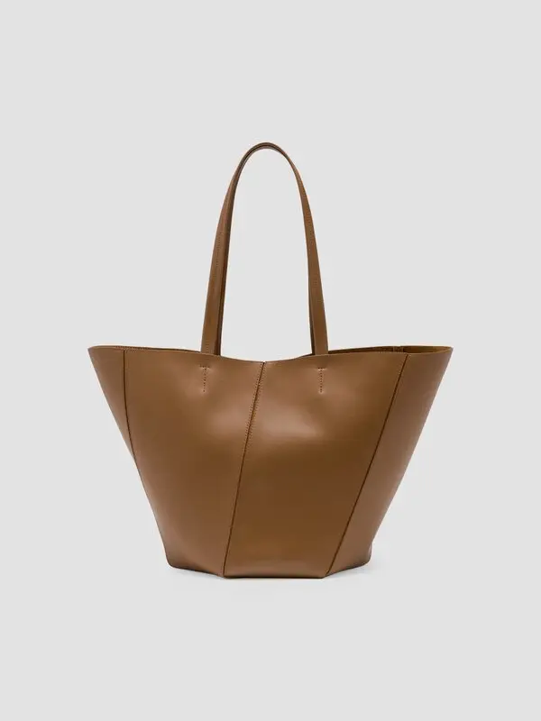 Proenza Schouler Hex Leather Tote Bag - Walnut