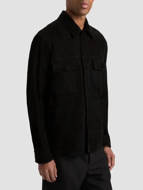 Vince Suede Shirt Jacket