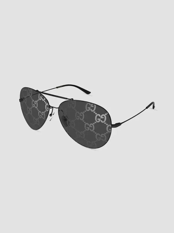 Gucci Gg Pilot Sunglasses - Black