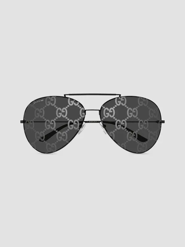 Gucci Gg Pilot Sunglasses - Black
