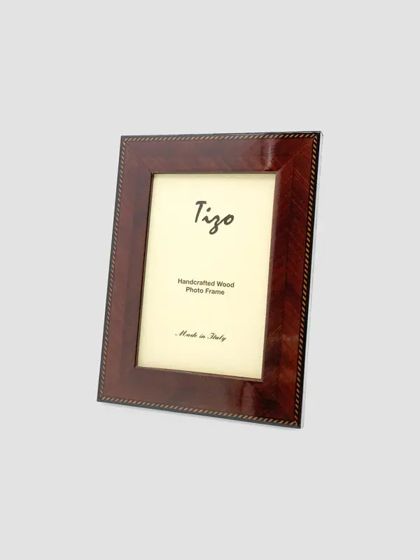 TIZO Inlaid Wood Braid Border Frame