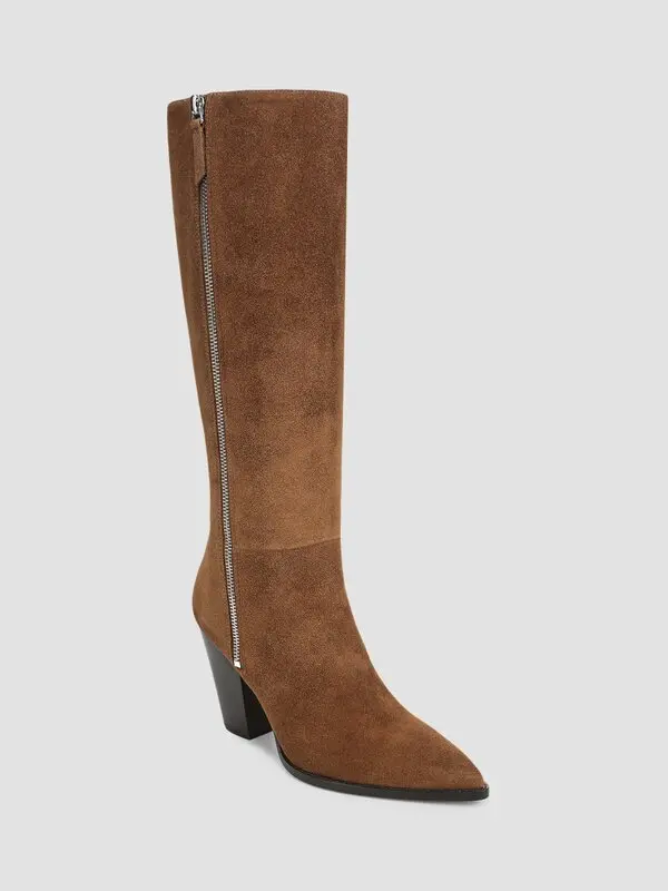 Veronica Beard Levanne 90mm Suede Cowboy Boots