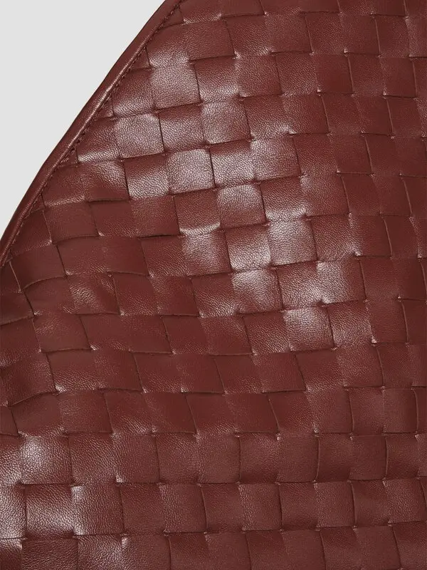 Bottega Veneta Small Hop Intrecciato Leather Hobo Bag - Sapele