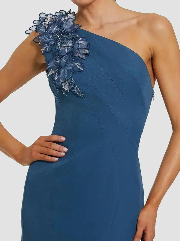 Mac Duggal One-shoulder Mermaid Gown