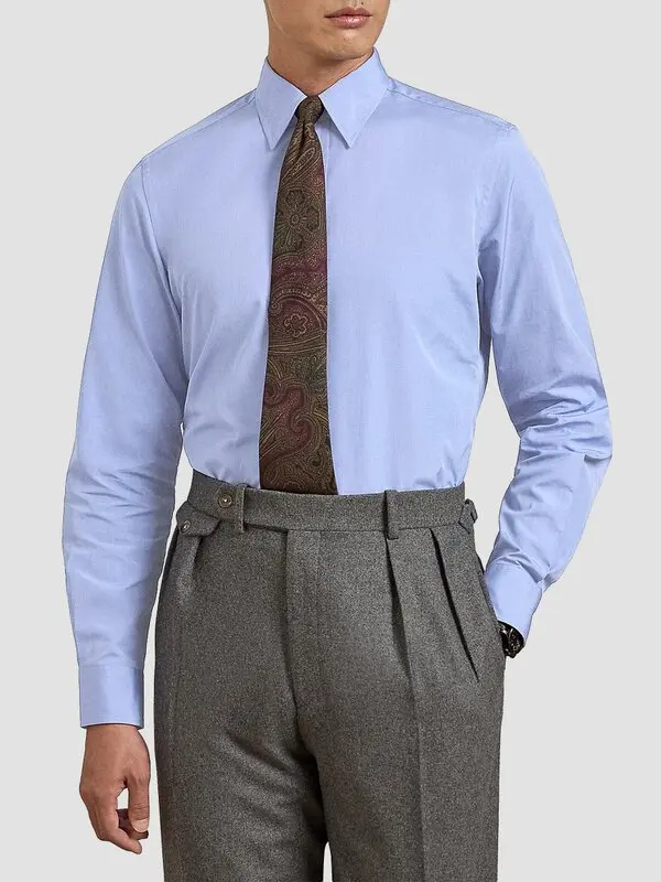 Ralph Lauren Purple Label End-on-end Cotton Shirt