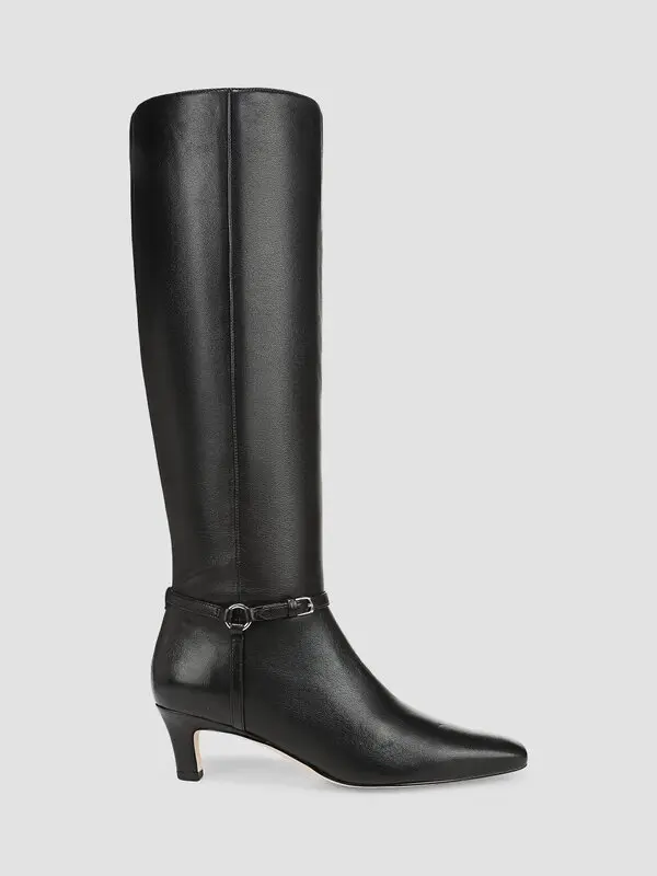 FAVORITE DAUGHTER Lila 70mm Leather Knee-high Boots - Black