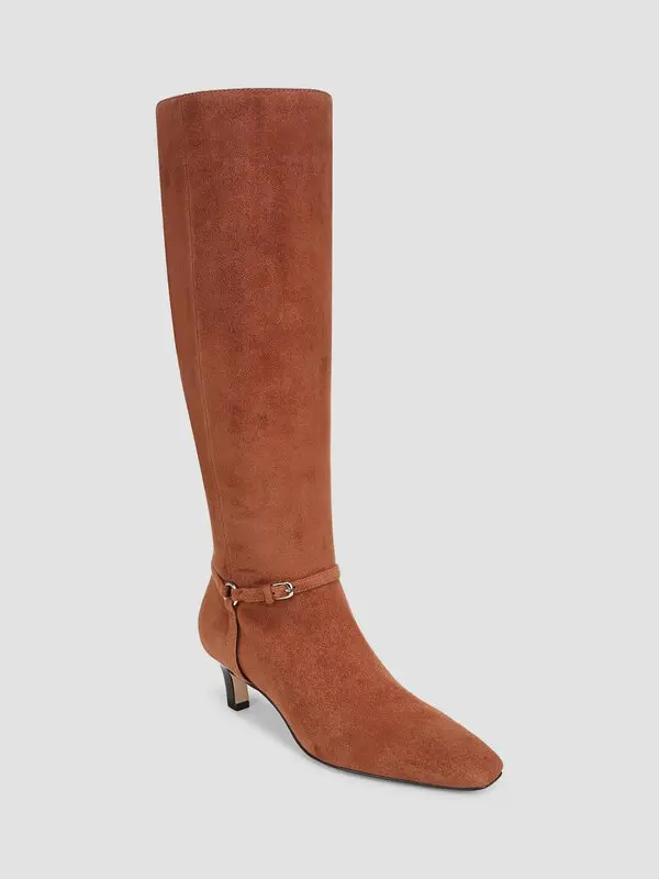 FAVORITE DAUGHTER Lila 75mm Suede Knee-high Boots
