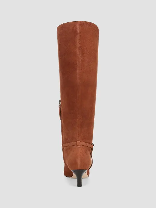 FAVORITE DAUGHTER Lila 75mm Suede Knee-high Boots