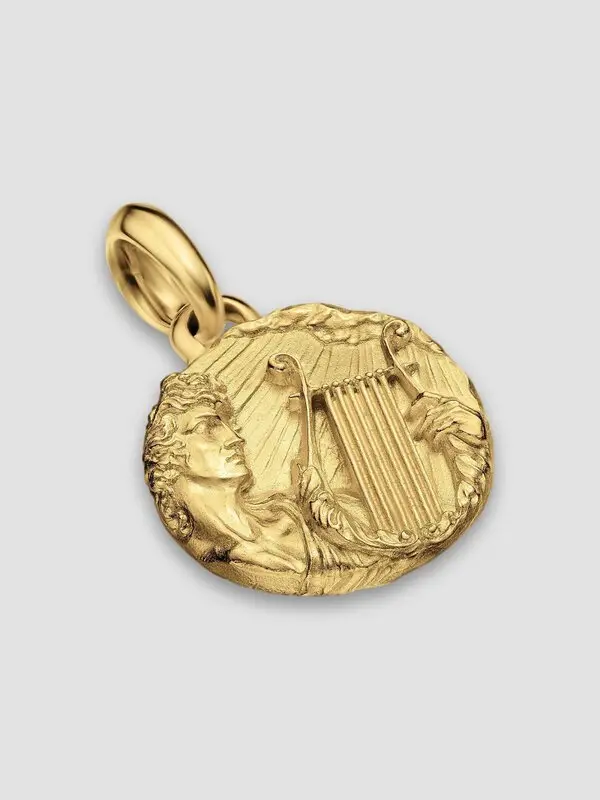 David Yurman Apollo Amulet In 18k Yellow 24mm