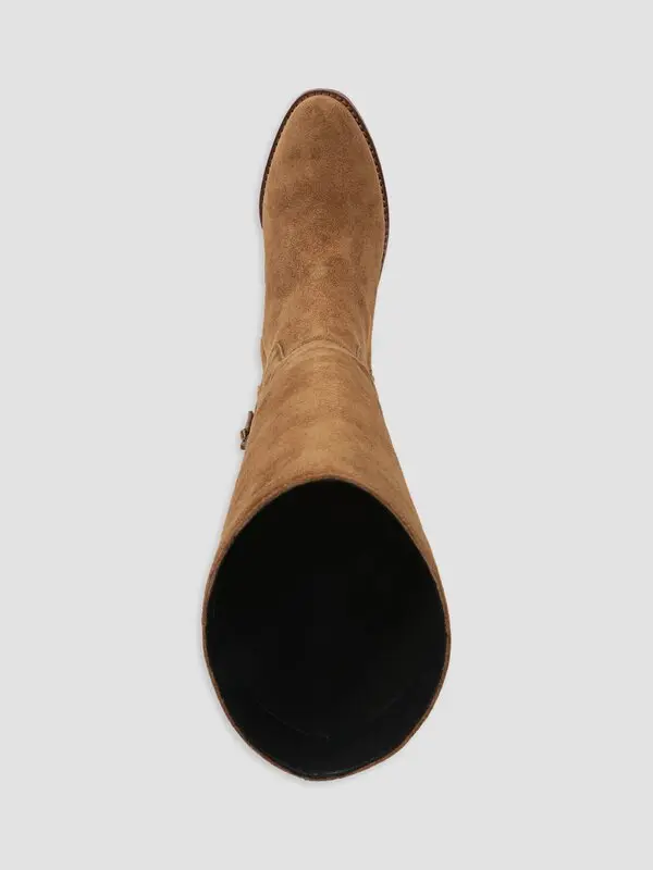 Veronica Beard Arabelle 30mm Suede Riding Boots