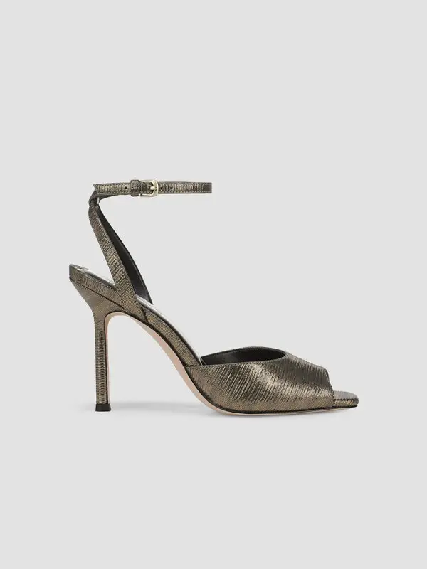 FAVORITE DAUGHTER Yasmine 95mm Leather Slingback Sandals - Gold