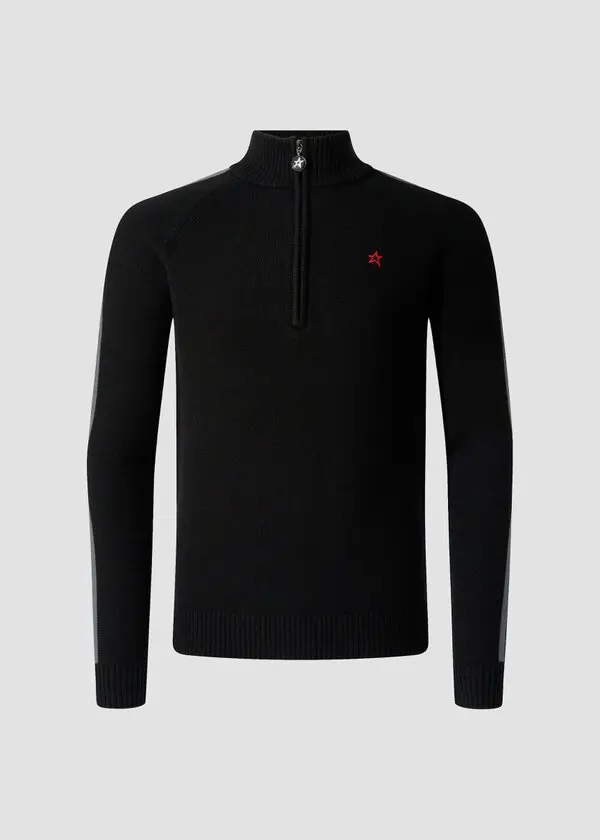 Perfect Moment La Tour Quarter-zip Sweater - Black