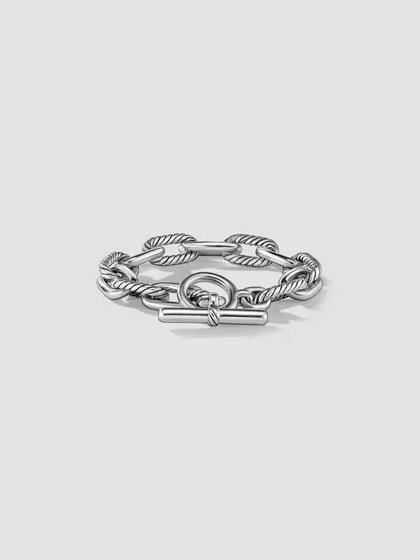 David Yurman 11mm Dy Madison Toggle Chain Bracelet - Silver