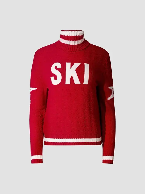 Perfect Moment Glacier Wool Turtleneck Sweater