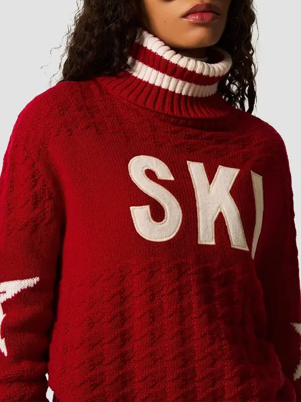 Perfect Moment Glacier Wool Turtleneck Sweater