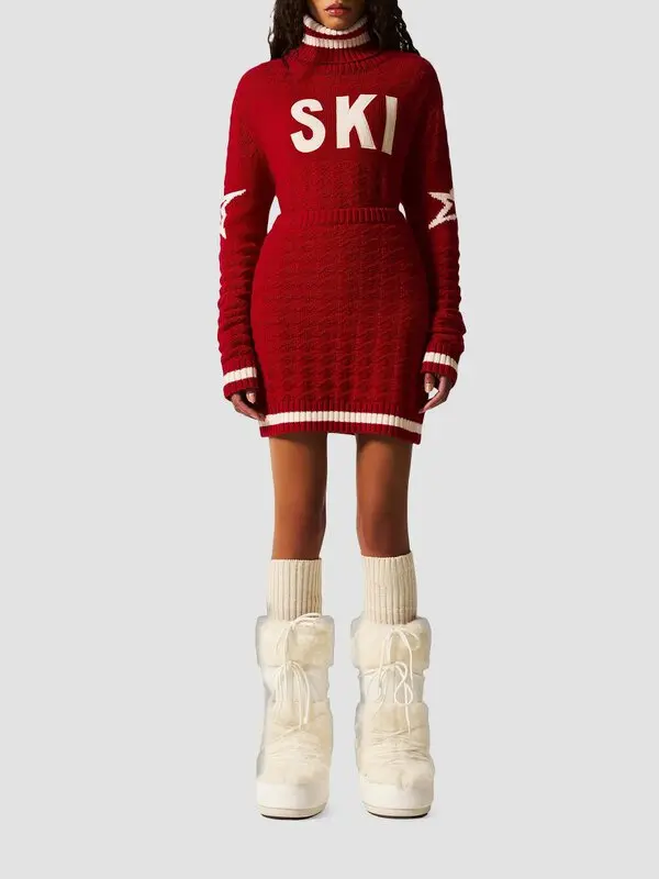 Perfect Moment Glacier Wool Turtleneck Sweater