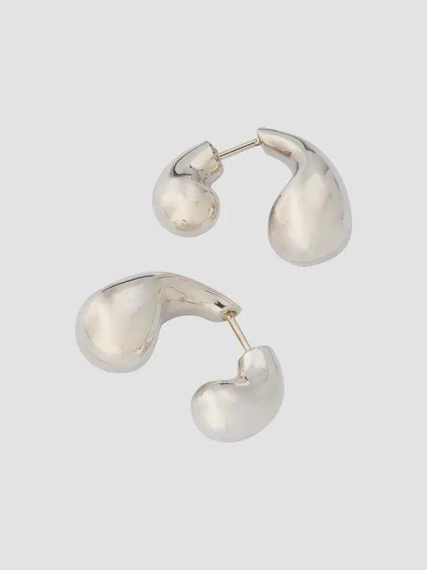 Bottega Veneta Sterling Double-sided Drop Earrings