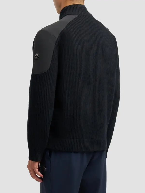 Moose Knuckles Memory Magnus Mixed-media Wool Regular-fit Jacket