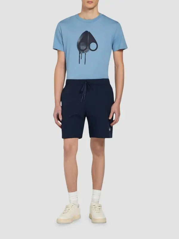 Moose Knuckles Logo Drawstring Swim Shorts