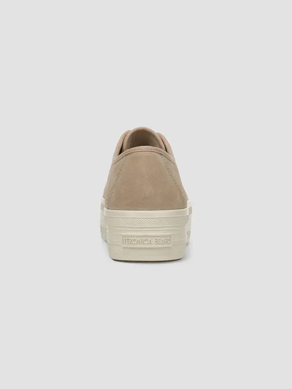 Veronica Beard Truett Suede Platform Low-top Sneakers