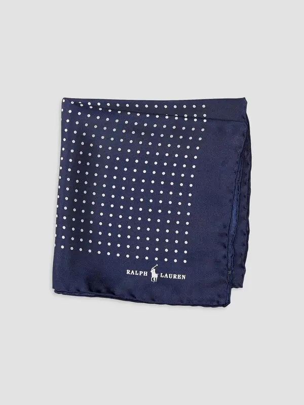 Polo Ralph Lauren Polka Dot Silk Pocket Square
