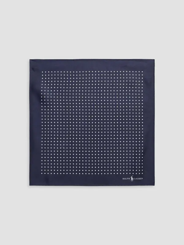 Polo Ralph Lauren Polka Dot Silk Pocket Square