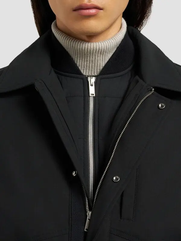 Moose Knuckles Shell Jackets Walker Liner Quilted Puffer Bomber Jacket