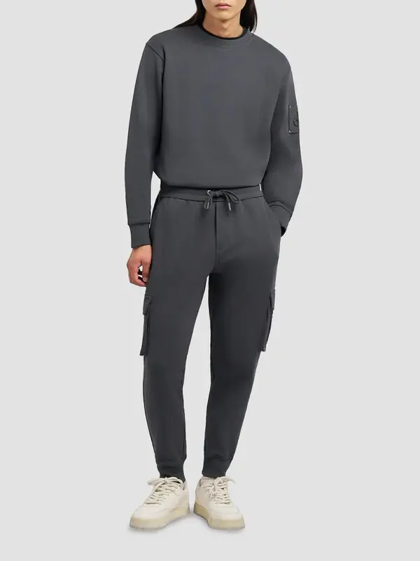 Moose Knuckles Icon Sportswear Hartsfield Cotton Sweatshirt - Cement