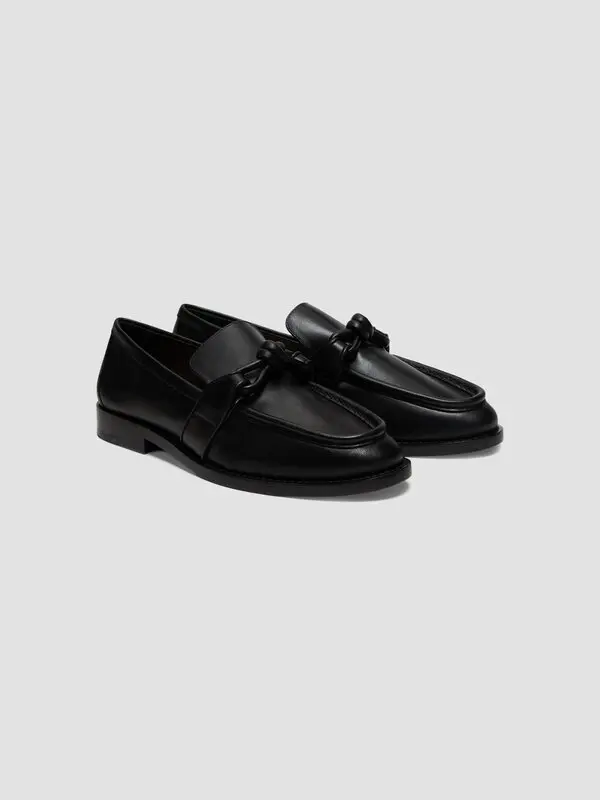 Bottega Veneta Astaire Leather Loafers - Fondant