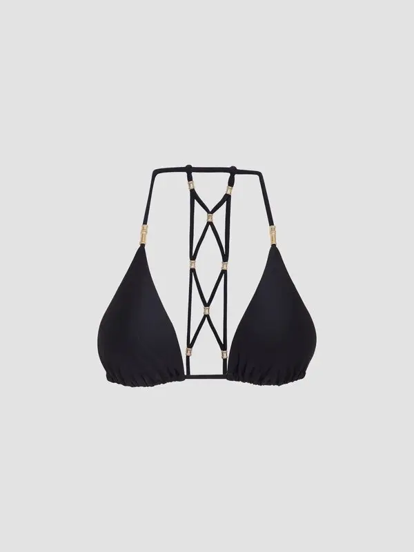 VIX PAULA HERMANNY Lucy Triangle Bikini Top - Black