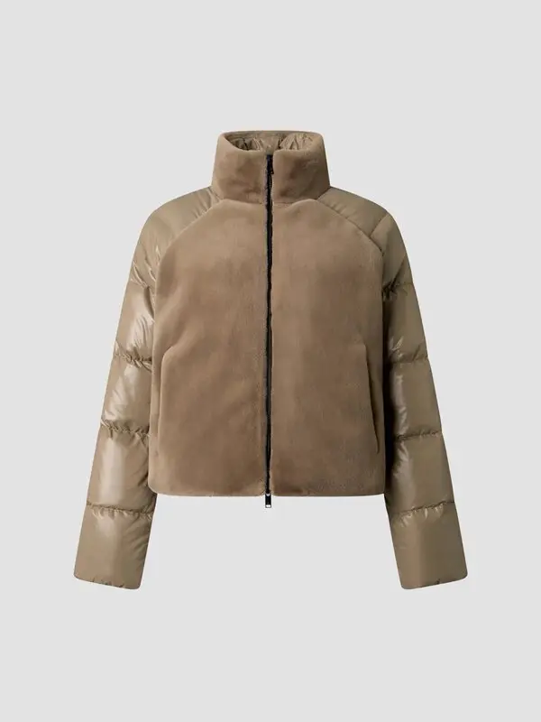 Moose Knuckles Queens Hybrid Bunny Down Jacket - Ashen
