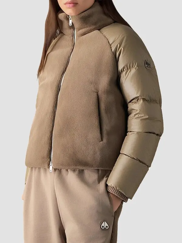 Moose Knuckles Queens Hybrid Bunny Down Jacket - Ashen